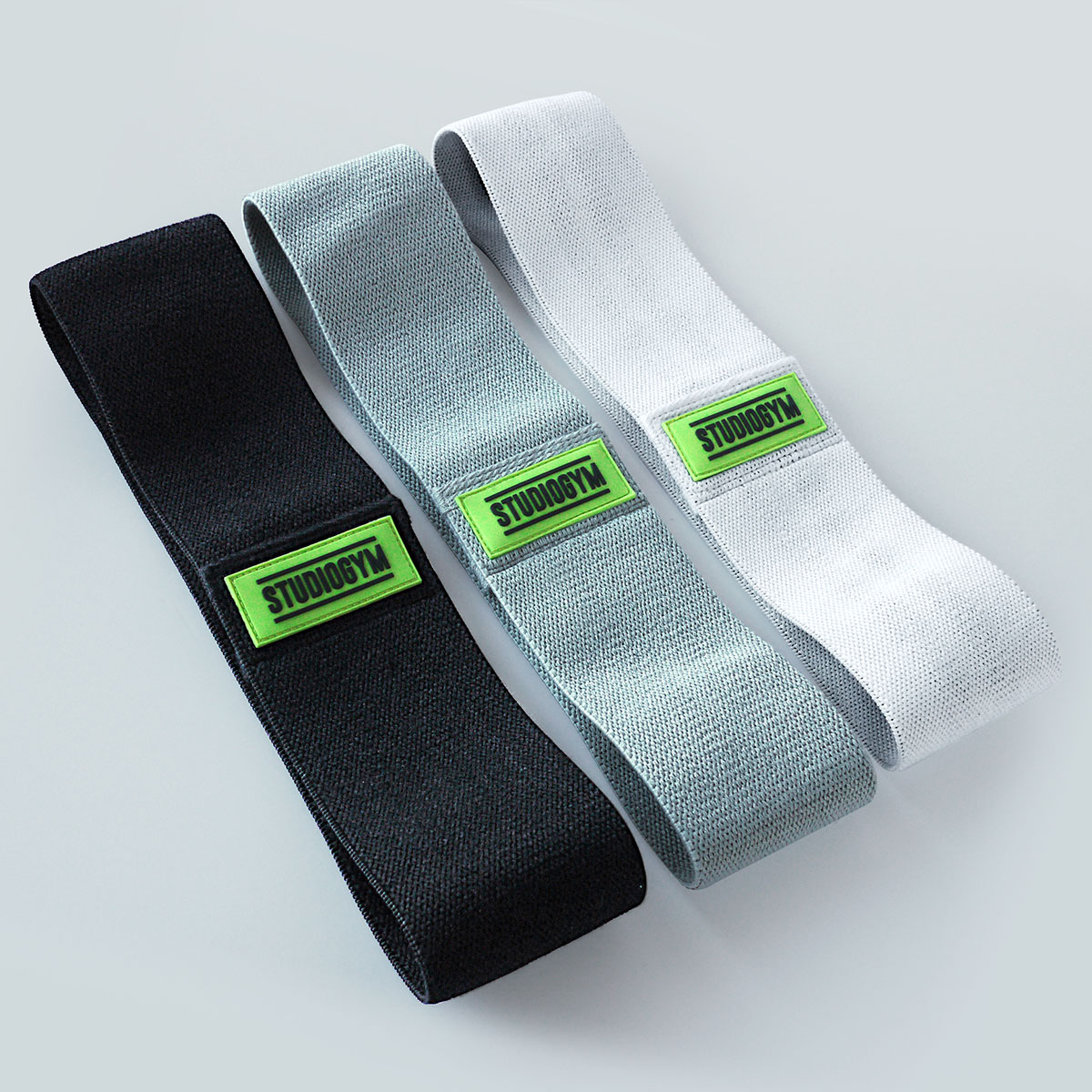 3 mini bandes élastiques en tissus - Studiogym